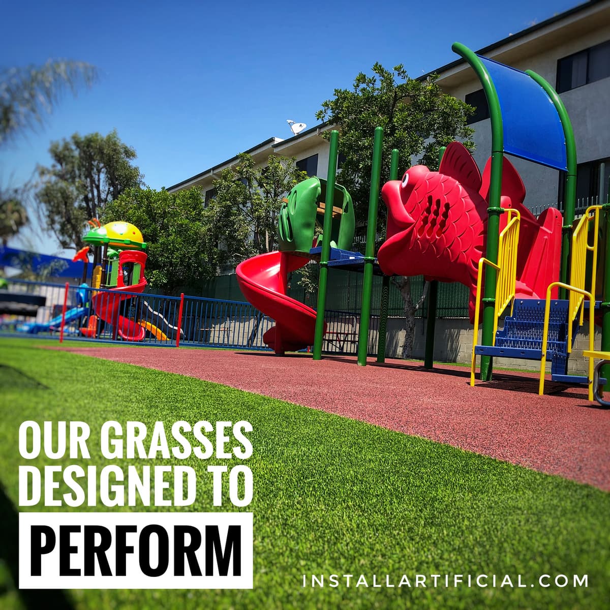 Synthetic turf playgrounds installation Los Angeles